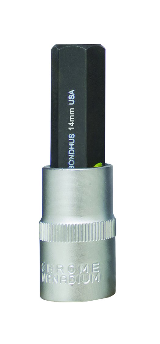 Bondhus 33684 14mm Prohold Inhex Socket Bit 6" long | UKtools