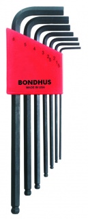 Bondhus 16592 SBLX7M - Stubby Ball End 7pc Key Set 1.5-6mm | UKtools