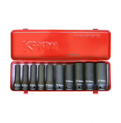 Koken 14242M 1/2"Drive Impact Socket Set 12piece 10 -27mm | UKtools