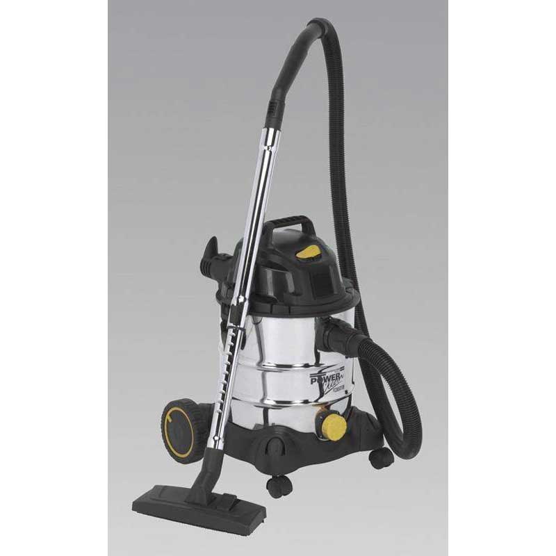 Sealey Pc200sd110v Vacuum Cleaner Industrial Wet And Dry 20ltr 1250w