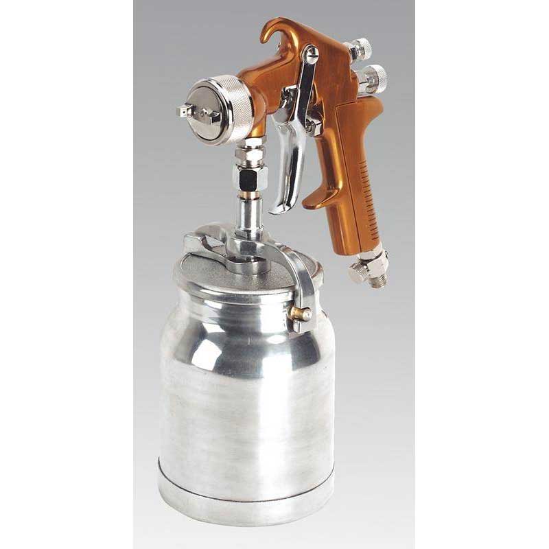 Sealey S775G Spray Gun Gravity Feed Siegen Brand 1.3mm Set-Up | UKtools