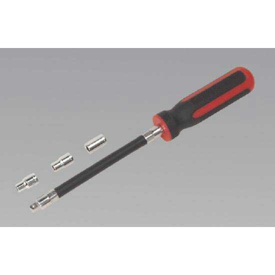 Sealey VS063 Flexible Hose Clip Nut Driver Set 4pc 5 6 & 7mm | UKtools