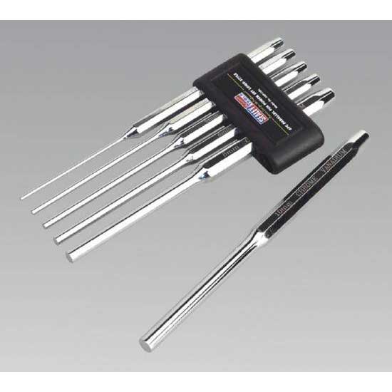 Sealey AK9128L - Parallel Pin Punch Set 6pc Long Style | UKtools
