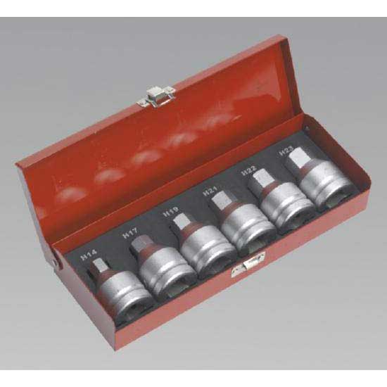 Sealey AK6217 - Hex Socket Bit Set 3/4"Sq Drive 6pc | UKtools