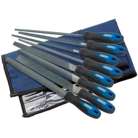 Draper 8 Piece 200mm Soft Grip Engineers File and Rasp Set | UKtools