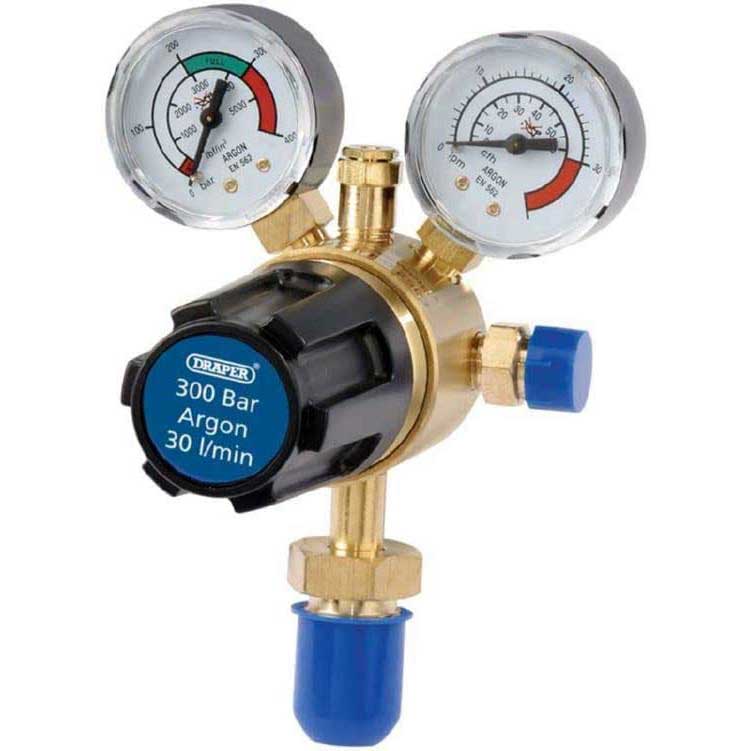 Draper 130 Bar Gas Bottle Regulator | UKtools