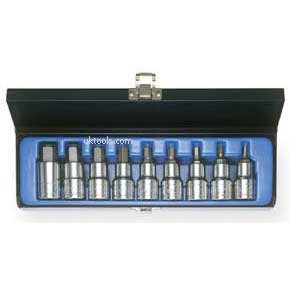 Skt 1/2 Dr Hex 4-17mm in Metal Box | UKtools