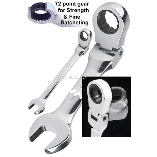 Swivel ratchet spanner store