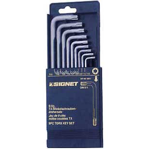 Torx Key T10 - T50 9pc Set in Plastic Box | UKtools