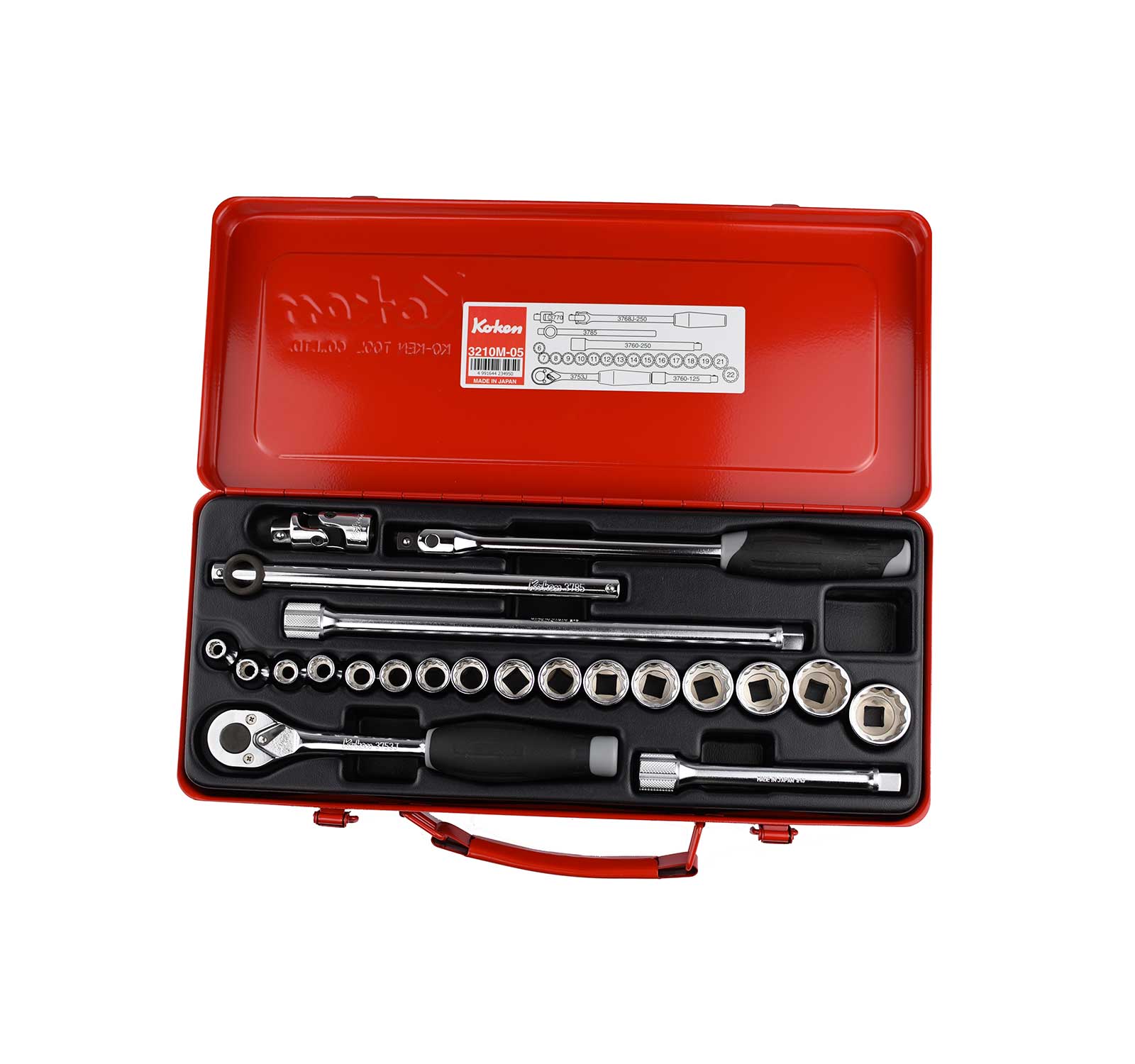 Koken 3210M-05 22 Piece 3/8"Drive 12 Point Socket Set | UKtools