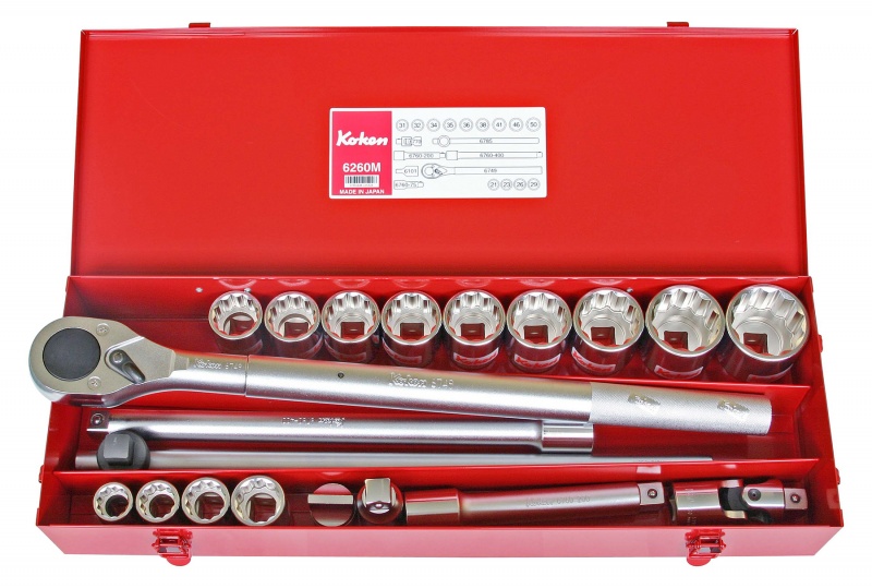 Koken 6260M 3/4" Drive 20 Piece Socket Set | UKtools