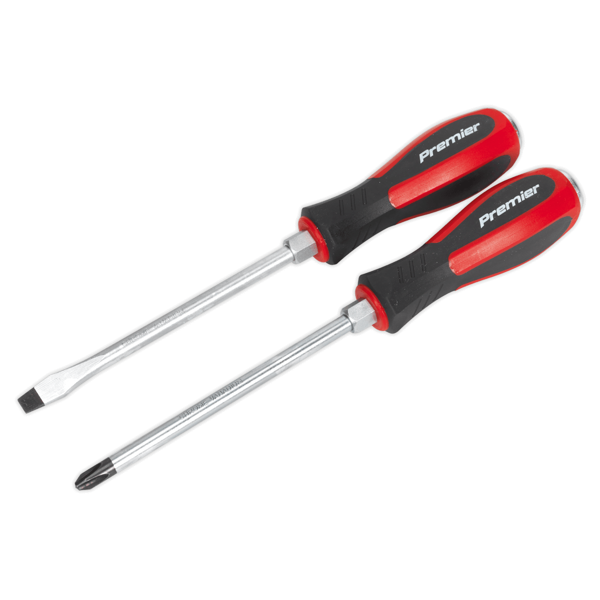 Sealey Screwdriver Set 2pc Hammer-Thru | UKtools