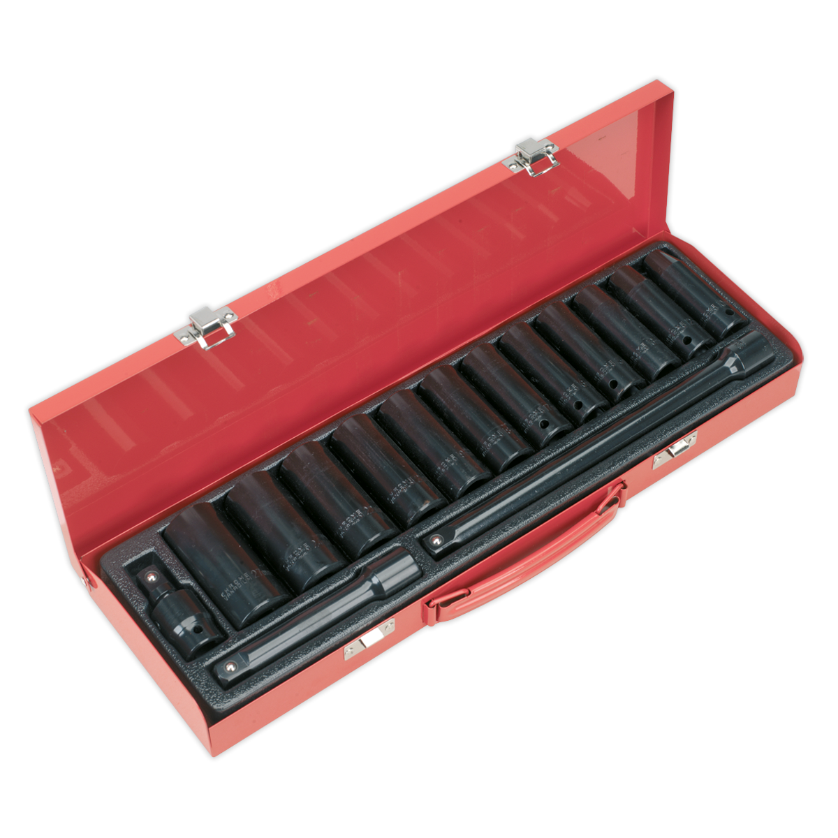 Sealey AK5815M Impact Socket Set 15pc 1/2”Sq Drive Deep Metric | UKtools