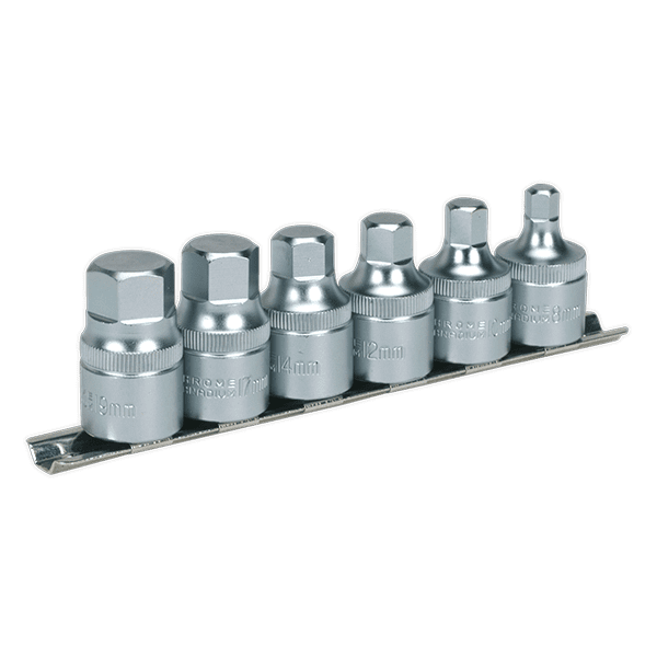 Sealey AK6217 - Hex Socket Bit Set 3/4"Sq Drive 6pc | UKtools