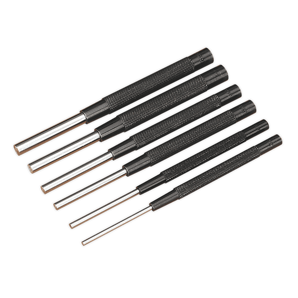 Sealey AK9128L - Parallel Pin Punch Set 6pc Long Style | UKtools